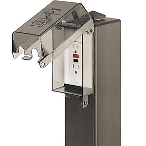 Arlington GP19B-6 Gard-N-Post 19-Inch Landscape Lighting Garden Post for Outdoor Electrical Fixtures, 6-Pack, Black