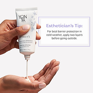 Yon-Ka Daily Reparative Moisturizer, Hydra No. 1 Creme - Rich Anti-Aging Skincare with Hyaluronic Acid, Vitamins A, C & E for Dry Skin, Paraben-Free, 50ml