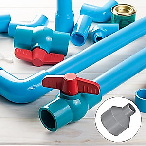 METALLIXITY Duct Reducer, (2 to 1/2 Inch), PVC Pipe Increaser DWV Reducing Coupling - for Water Supplies Build, DIY, Garden Shelf Greenhouse, Gray