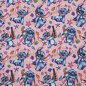 Width 110cm*50cm Cotton D1sney Lilo&Stitch Fabric for Sewing Clothes Dress Patchwork Fabrics Tissue DIY Quilting Needlework Material