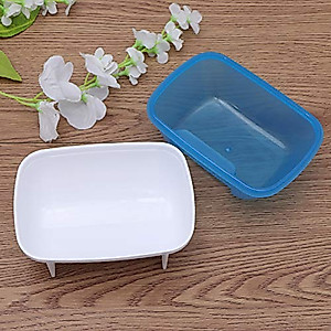 POPETPOP 2 Pcs Hamster Sand Bathroom Chinchilla Sand Bathroom Cleaning Tool Supplies Plastic Box for Hamster