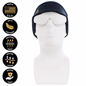 BENCHMARK FR Flame Resistant Beanie - CAT3 - Made in The USA (Navy)