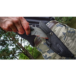 Old Timer 2143OT Gut Hook Copperhead 8.1in S.S. Full Tang Fixed Blade Knife with 3.7in Drop Point and Rubber Handle for Outdoor, Hunting and Camping