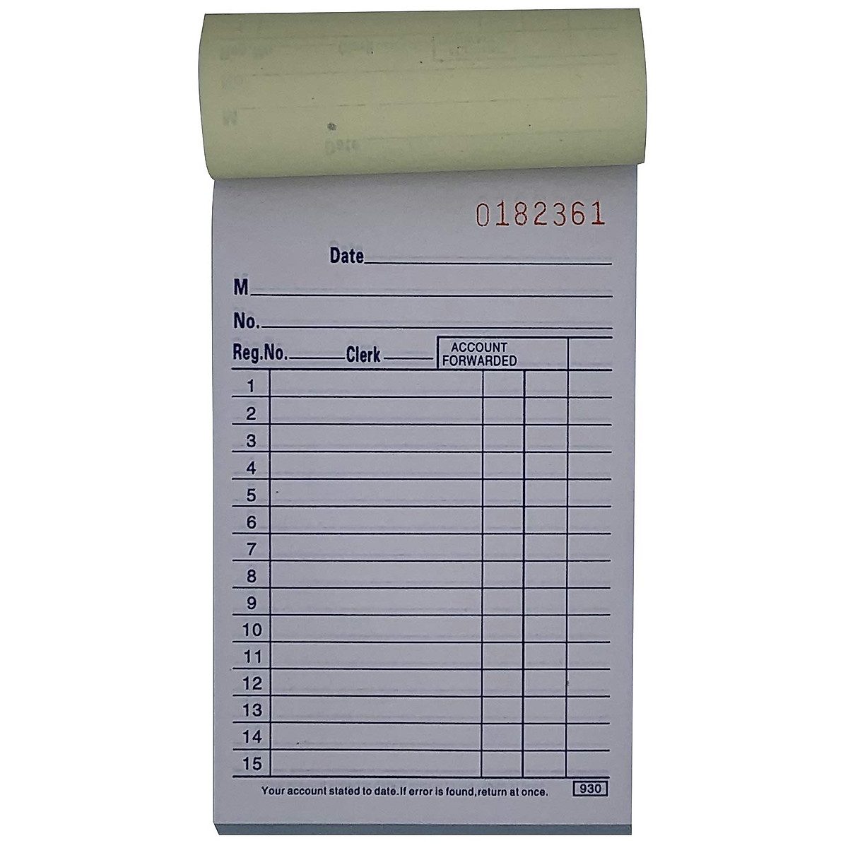 FactorDuty 20 Pack Lot Sales Book Order Receipt Invoice Carbonless Copy 50 Sets 3.5" X 5.5"