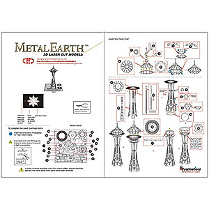 Fascinations Metal Earth Seattle Space Needle 3D Metal Model Kit