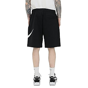 Nike Men's Sportswear Club Short Basketball Graphic, Black/White/White, X-Large