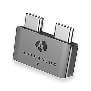 USB C Extender for MacBook with Case, Afterplug 2-Port Type C Male to Female Extension Adapter Compatible with Thunderbolt 3/4 or USB 4 Type C Port; 100W PD, 5K Video & 40Gbps Data