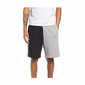 adidas 3 Stripe Shorts - Grey Heather/Black - MD