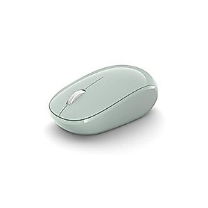 Microsoft Bluetooth Mouse - Mint. Comfortable design, Right/Left Hand Use, 4-Way Scroll Wheel, Wireless Bluetooth Mouse for PC/Laptop/Desktop, works with for Mac/Windows Computers