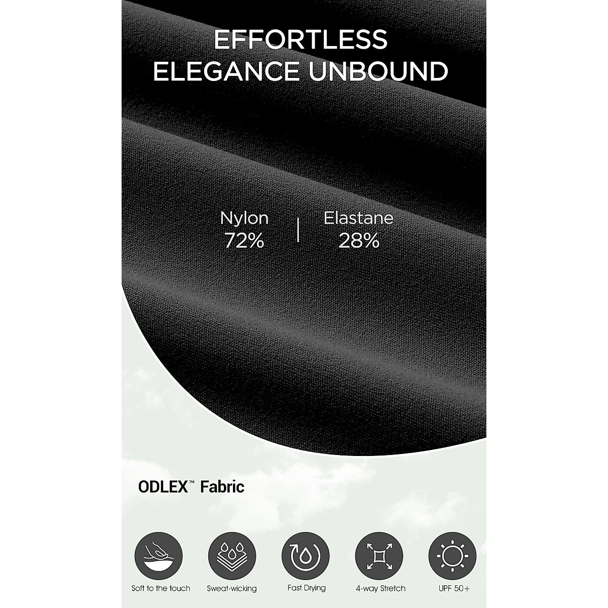 ODODOS Women's Cross Waist Yoga Capris with Inner Pocket, Inseam 19" Gathered Crossover Workout Cropped Yoga Pants, Black, Large