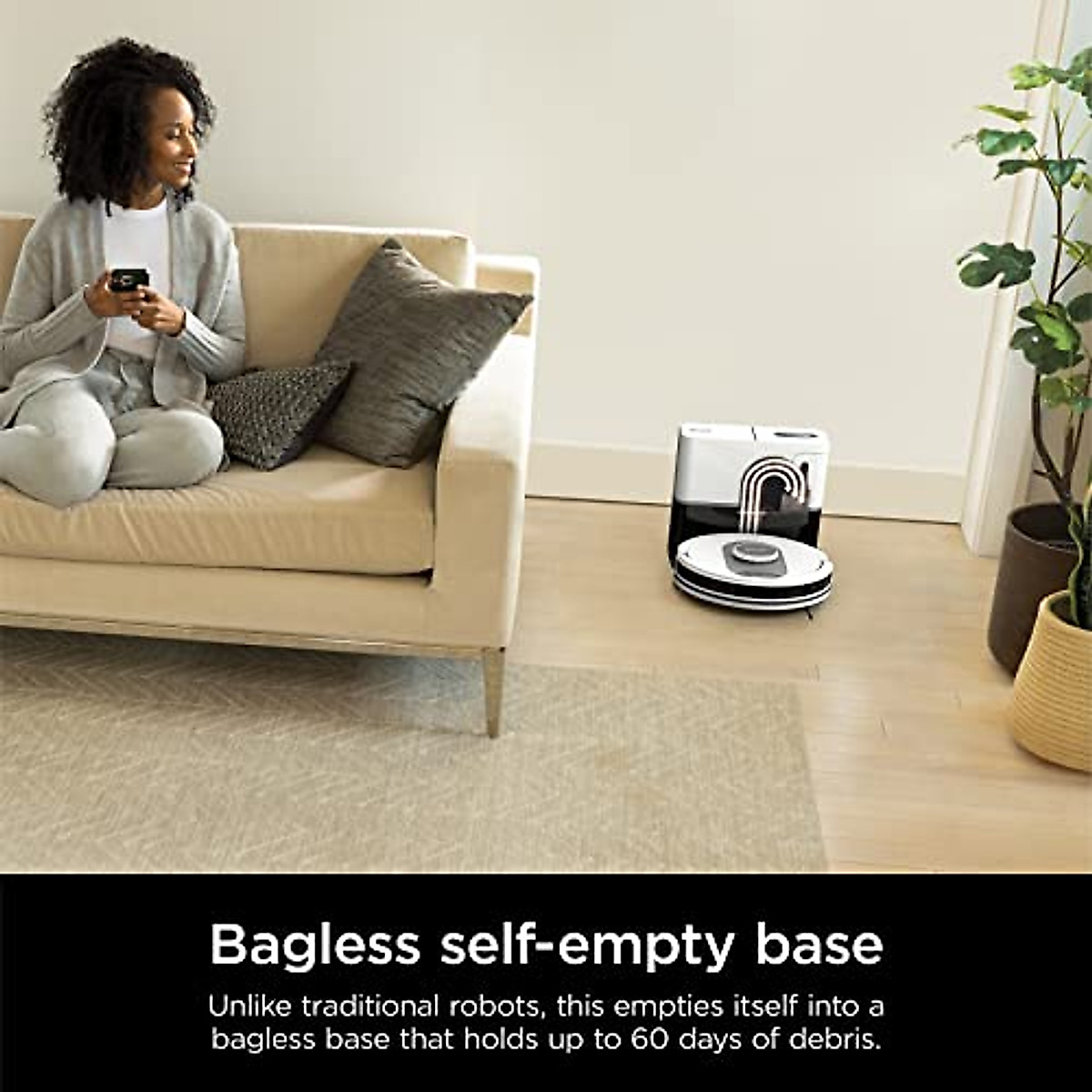 Shark AI Ultra Voice Control Robot Vacuum with Matrix Clean Navigation, Home Mapping, 60-Day Capacity, Self-Empty Base for Homes with Pets (Silver/Black)