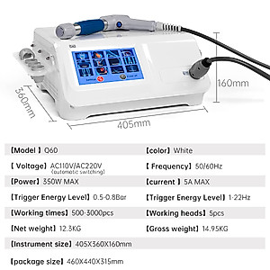 nubulala Extracorporal Shockwave Therapy Machine for Pain Relief and Joint Muscle and Bone Tissue Regeneration Painless Non-Invasive No Side Effects