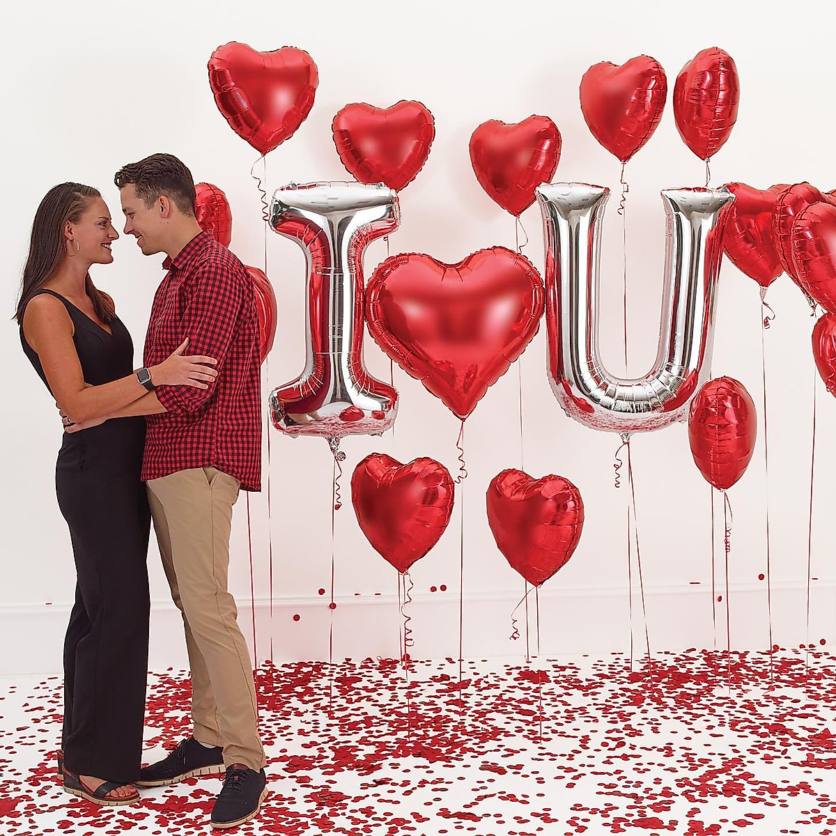 Red Heart Balloons Red I LOVE YOU Balloons for Romantic Love Valentines Day Decorations Bridal Shower Wedding Party Decorations