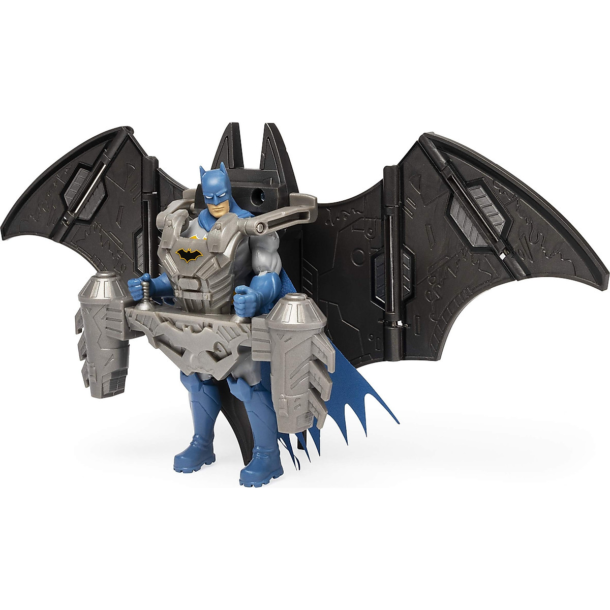 BATMAN, 4-Inch BATMAN Mega Gear Deluxe Action Figure with Transforming Armor