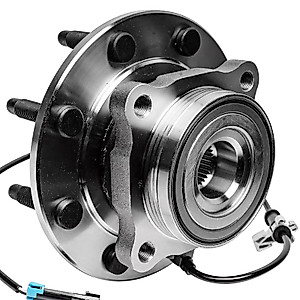 MotorbyMotor 515058 Front Wheel Bearing & Hub Assembly 4WD with 8 Lugs ABS Fits for Chevy Silverado 1500 2500 3500 Avalanche Suburban 2500, GMC Sierra 1500 2500 3500 Yukon XL, Hummer H2