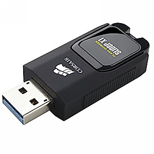 Corsair CMFSL3X1-128GB Flash Voyager Slider X1 128GB USB 3.0 Flash Drive, Black