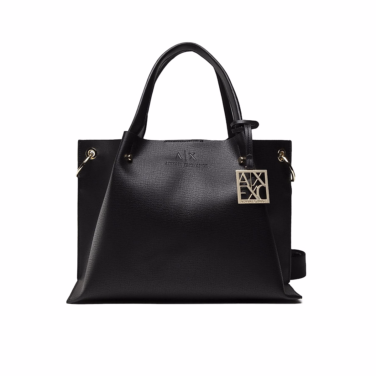 A|X ARMANI EXCHANGE womens Bag Shopping Zip Top, Black, O S US