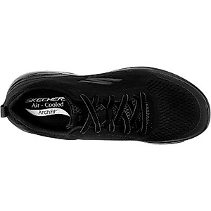 Skechers Men's Gowalk Arch Fit-Athletic Workout Walking Shoe with Air Cooled Foam Sneaker, Black, 8