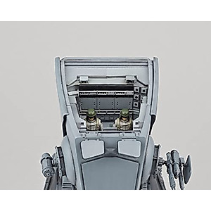 Revell (Bandai Original) 01202 Star Wars at-ST (All Terrain Scout Transport inc. Chewbacca) 1:48 Scale Unbuilt/Pre-Coloured/Clip-Together (Non-Glue) Articulated Plastic Model Kit with Display Base