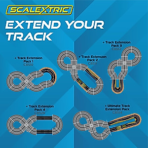 Scalextric C1421M Drift 360 Race Set - Mains Power Slot Car Race Track Sets, 1:32 Scale Set, Electric Racing Toys for Adults or Kids, Racetrack Games, Cars Gifts for Boys or Girls, Age 8+