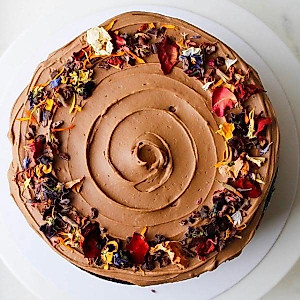 Hands on Earth Mixed Dried Edible Flower Petals 10g (0.35 oz) | For Cake Decorating | For Garnish | For Culinary | For Baking | For Cocktail!