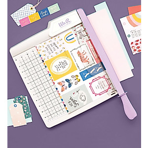 We R Memory Keepers Guillotine Trimmer – 12" Large Paper Cutter with 1/4-Inch Grid, Cuts Up to 10 Sheets, Perfect for Scrapbooking, Journals, Cards, and Craft Projects, Lilac
