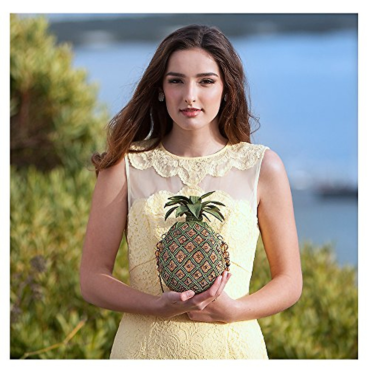 Mary Frances Womens Pineapple Punch Gold/Green One Size
