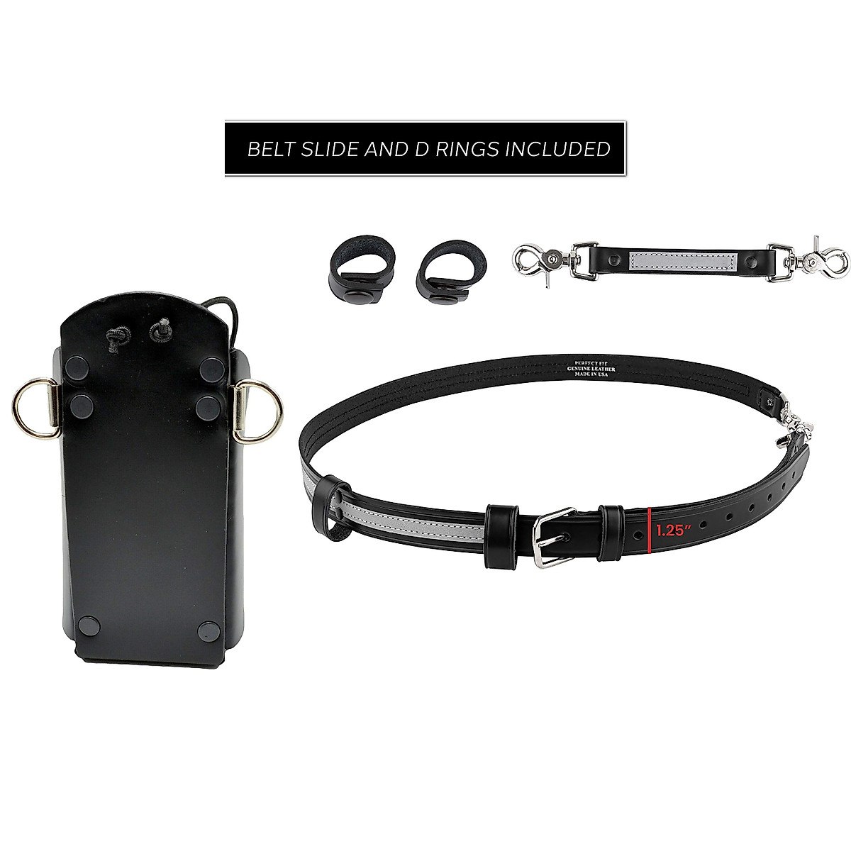 Reflective Firefighter Bundle Anti-Sway Strap for Radio Strap, Radio Strap/Belt, Firefighter's Radio Holder