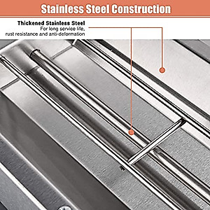 WeChef Electric Strip Heater 2 Pack Portable 36" 1000W Commercial Food Warmer Heating Lamp for Fry Chicken