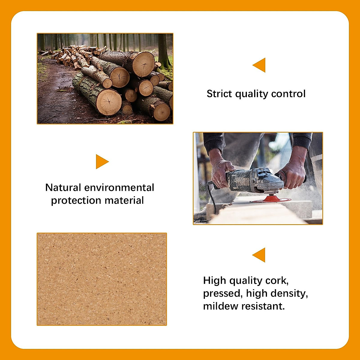 5 PCS High Density Thick Cork Trivet, Round 7.1inches Cork Plant Coasters for Kitchen Hot Dishes and Hot Pots,Resistant Hot Pads for Table Countertop