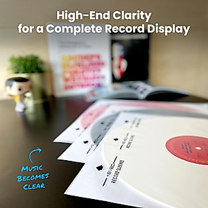 50 Vinyl Inner Sleeves with Rice Paper Anti-Static LP For 12" Records - Vinyl Inner Sleeves - Enjoy Crystal-clear, Protection, and Premium Quality | Record Inner Sleeves - 50 LP Inner Sleeves