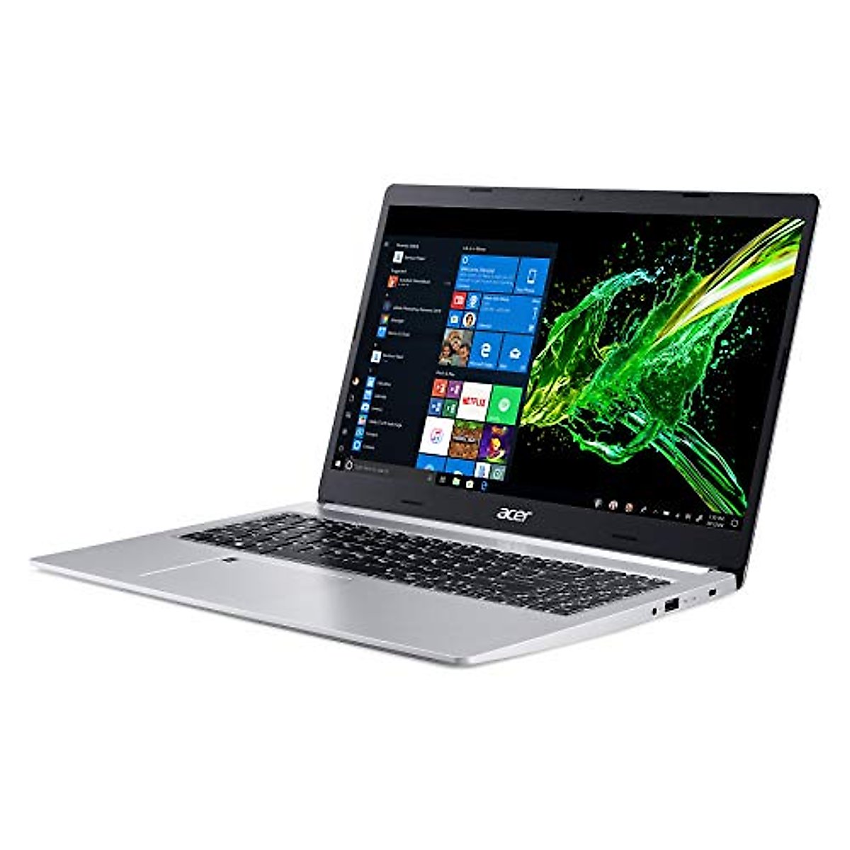 Acer Aspire 5 Slim Laptop, 15.6" Full HD IPS Display, 10th Gen Intel Core i5-10210U, 8GB DDR4, 256GB PCIe NVMe SSD, Intel Wi-Fi 6 AX201 802.11ax, Fingerprint Reader, Backlit KB, A515-54-59W2, Silver
