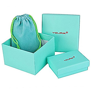 Molie Bridal Austrian Crystal Necklace and Earrings Jewelry Set Gifts fit with Wedding Dress(Clear)