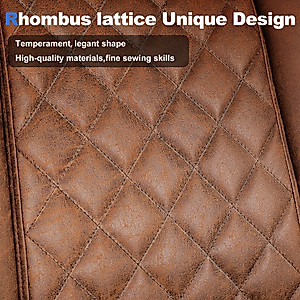 Misolant Office Chair, Executive Desk Chair, Big and Tall Office Chair, Comfortable Office Chair, High Back Office Chair with Adjust Height, Executive Chair PU Leather Office Chair Camel