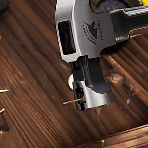 Monoceros 16 OZ Claw Hammer with 69 pcs Picture Hanging Kit, Heavy Duty All Purpose Hammer,Non-slip Handle, Magnetic Head, Suitable for professional and domestic work