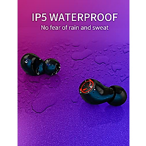 Tiny Bluetooth Earbuds,Kids Wireless Ear Bud with Cute Charging Case, Waterproof Stereo TWS Wireless Earphone with Micphone for Workout Sport,Bluetooth 5.0 Headphones for iPhone and Android as Gift