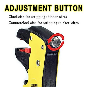 DOWELL Wire Stripping Tool Wire Stripper Cutter 14-24AWG for Flat Ribbon Cable Wire Electrical Automotive Repair HY040701N