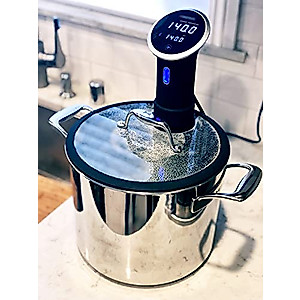 Tuxton Home Chef Series Sous Vide Pot, 9.8-Quart, Silver