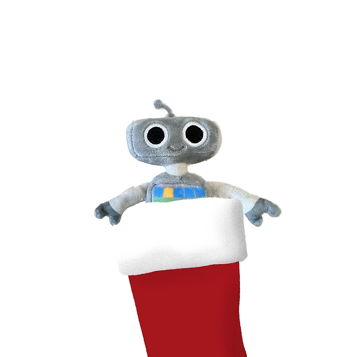 Listener Kids Stuffe Baby Robot Plush Toy with Removable Bag Clip Jett The Robot