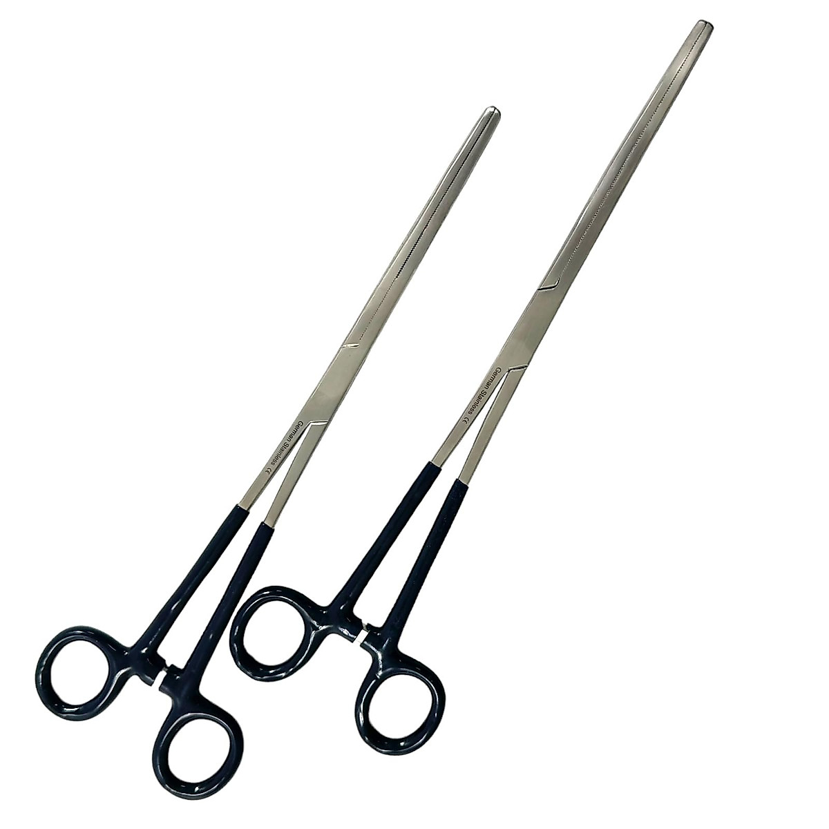 German Stainless Curved + Straight Forceps, Hemostat Forceps clamp 10" (Cynamed Brand) … … … …