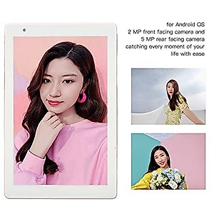 8.1 Inch Tablet, Android 10 Tablet, 5G WiFi Tablet, 4GB RAM 64GB ROM, Dual Camera, Dual Sim Dual Standby, Can be Used for Children to Learn to Read Catch up on Drama, Etc (US Plug)
