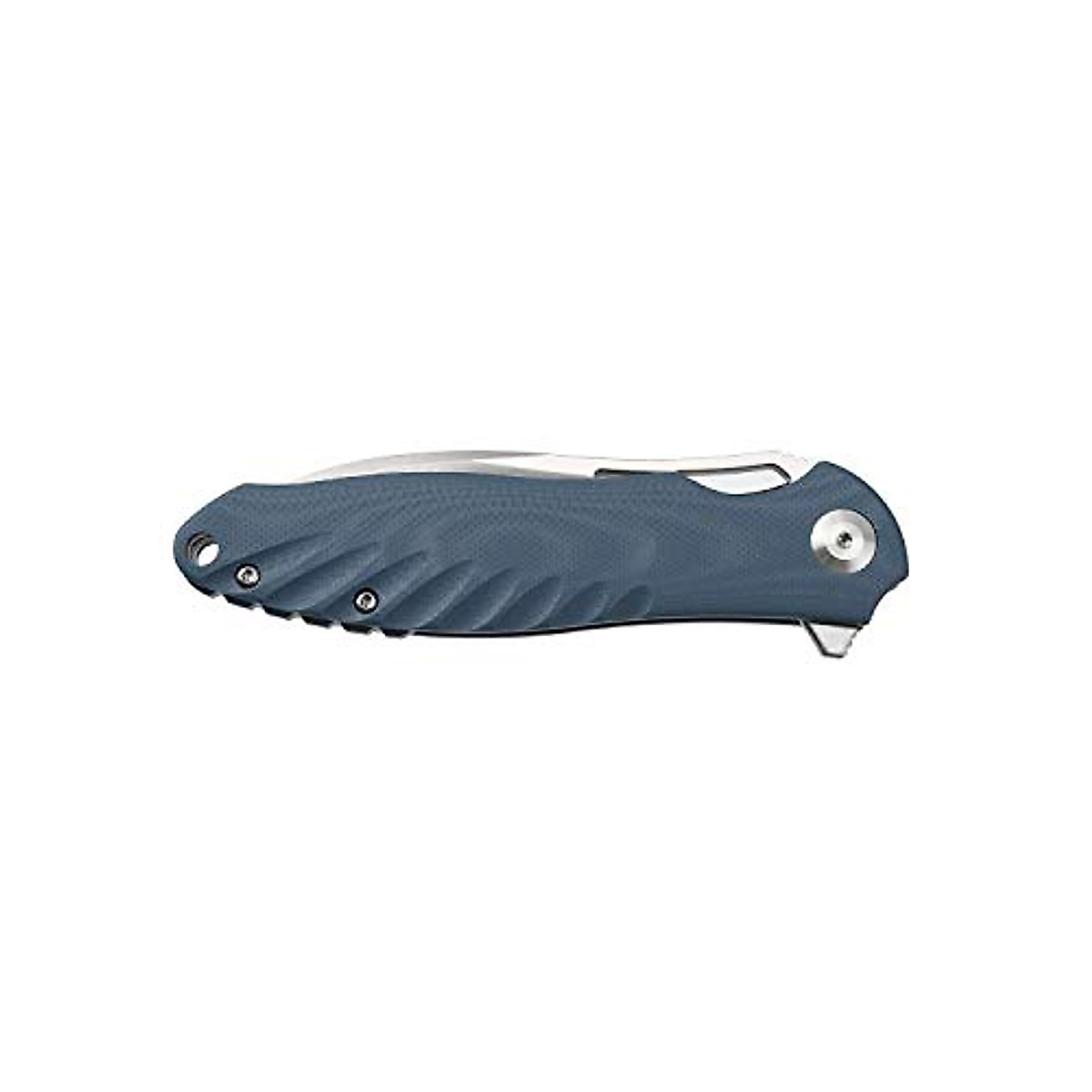 Firebird GANZO FH71 Folding Pocket Knife D2 Steel Flip Blade Anti-Slip G10 Handle with Clip Camping Hunting Gear Fishing Outdoor Folder EDC Knife (Grey)