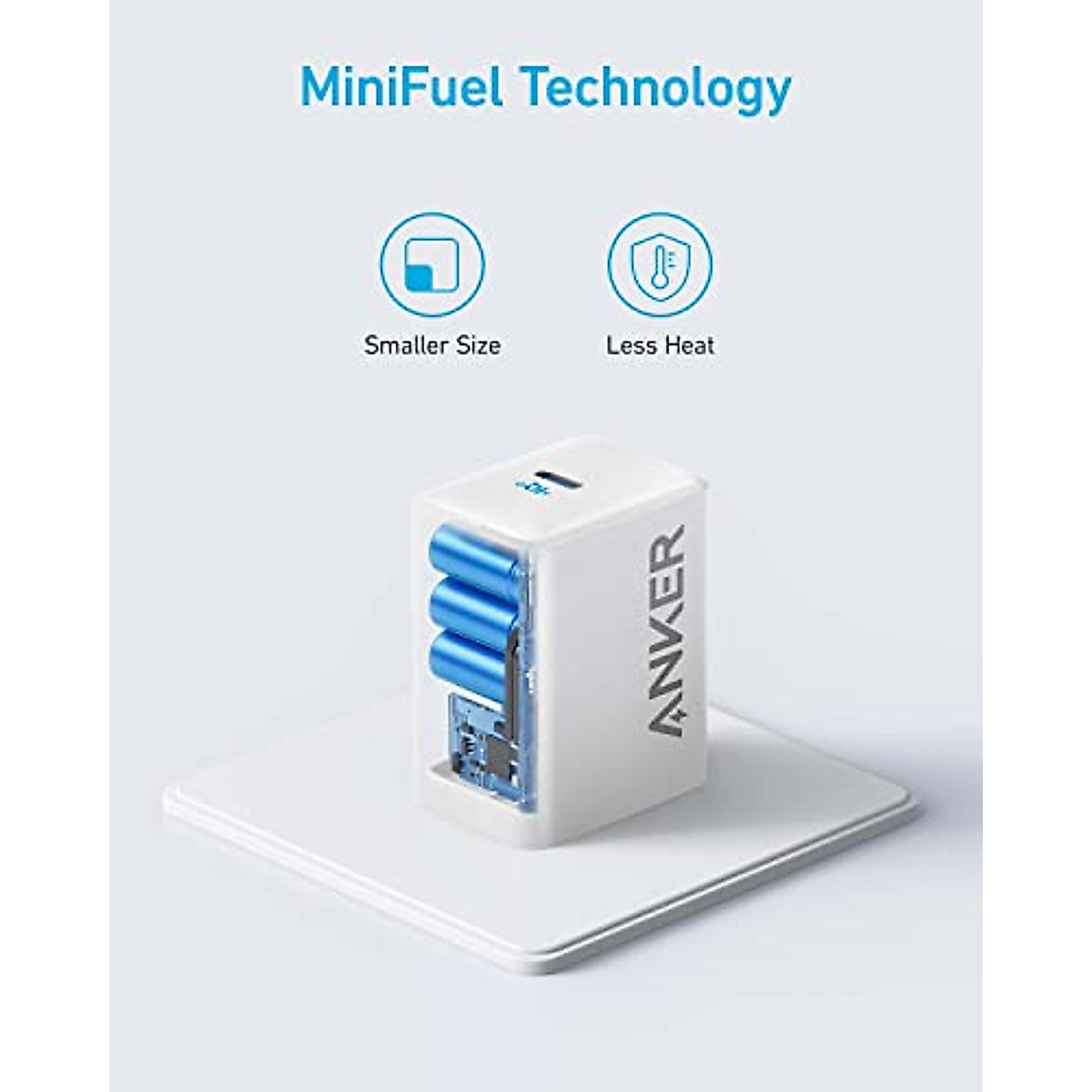 USB C Charger, Anker 65W PIQ 3.0 PPS Compact Fast Charger Adapter, PowerPort III Pod Lite, for MacBook Pro/Air, Galaxy S20/S10, Dell XPS 13,Note 10+/10, iPhone 11/Pro, iPad Pro, Pixel, and More