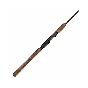 Berkley 6’6” Lightning Rod Spinning Rod, One Piece Spinning Rod, 6-12lb Line Rating, Medium Light Rod Power, Moderate Fast Action, 1/16-3/8 oz. Lure Rating,Brown