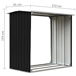 Keenso Log Storage Holder, Log Storage Shed Stable Construction for Home