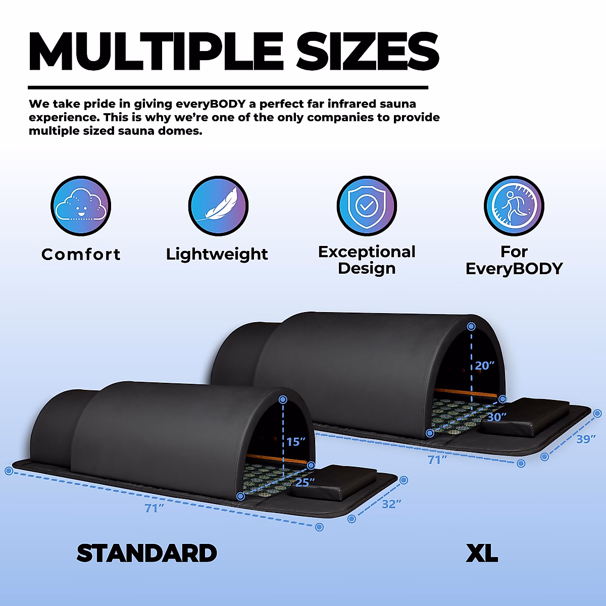 1Love Luxor Pro Far Infrared Sauna Dome | Near Zero EMFs, ELFs & VOCs | 10 Minute Preheat | 1200W/110V Power | Personal Sauna | 1 Person Sauna | Portable Dry Sauna | Home Sauna | Therapeutic Stones