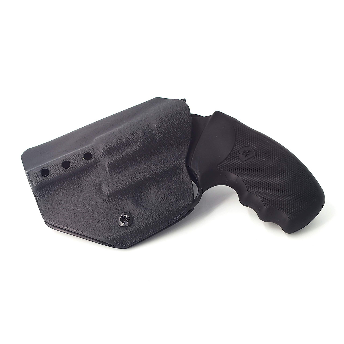 Compatable with Charter Arms Undercover 38 Special .38 Ambidextrous IWB Kydex Holster Inside Waistband Concealed Carry Holster Made in USA (Black)