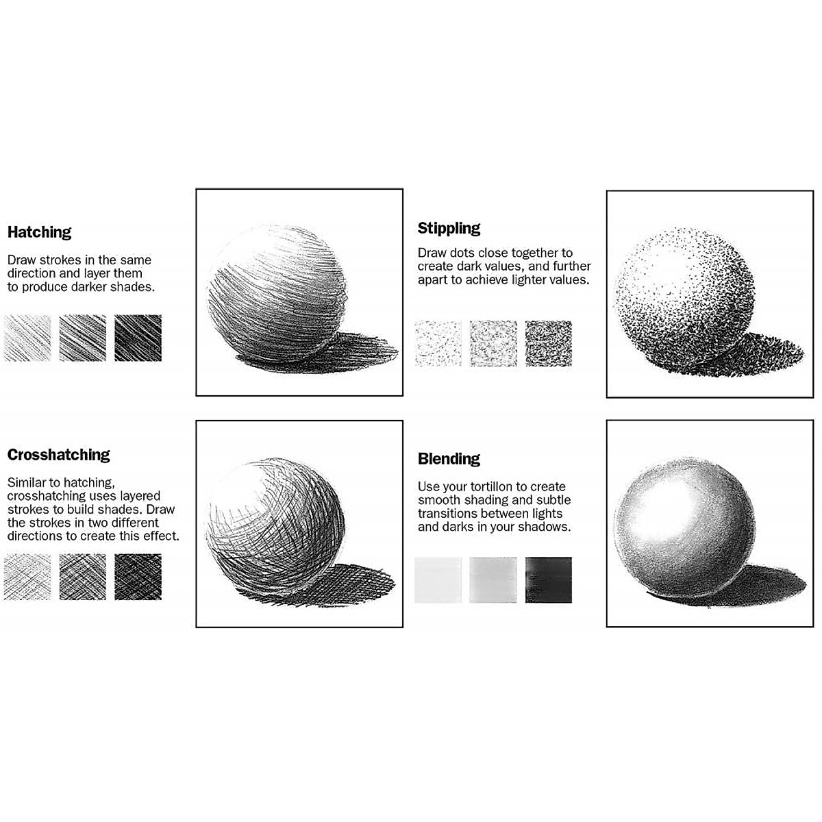 ArtSkills Sketch Pencils for Drawing, Graphite Art Pencil Set for Sketching & Shading, 8pc