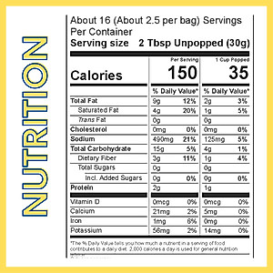 Cousin Willie's Microwave Popcorn Bags, White Cheddar (6 bags), Gourmet Popcorn Boxes for Party, Whole Grain Popcorn, Gluten Free, Low Calorie Healthy Snack, Made in USA, non-GMO