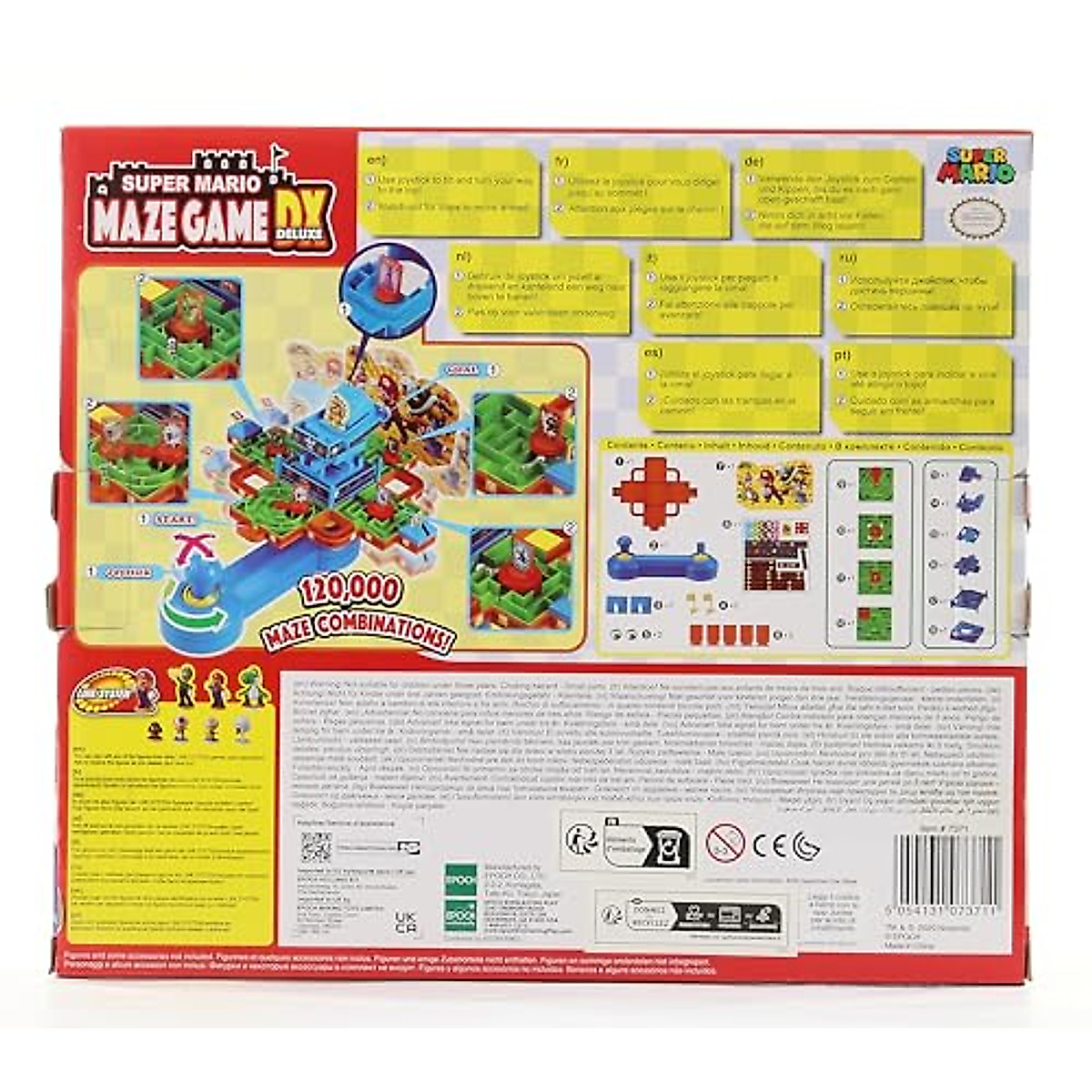 EPOCH Super Mario Maze Game Deluxe - Single Player Tabletop Action Game for Ages 4+